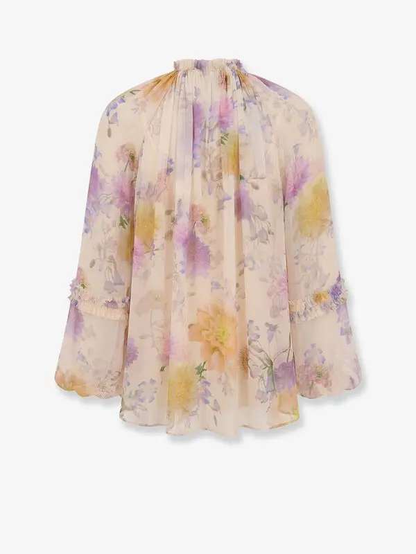 Zimmermann Luna Viscose Floral Print Shirt