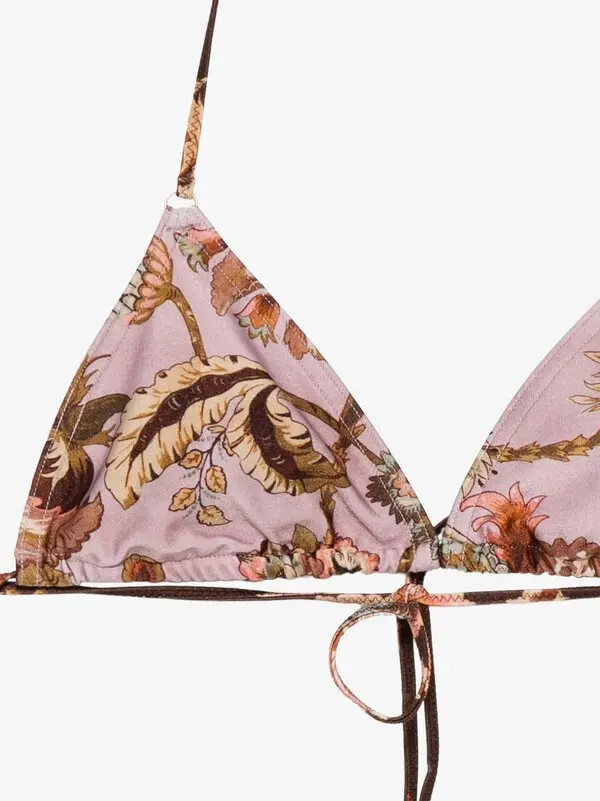 Zimmermann Aster Nylon Bikini With Paisley Print