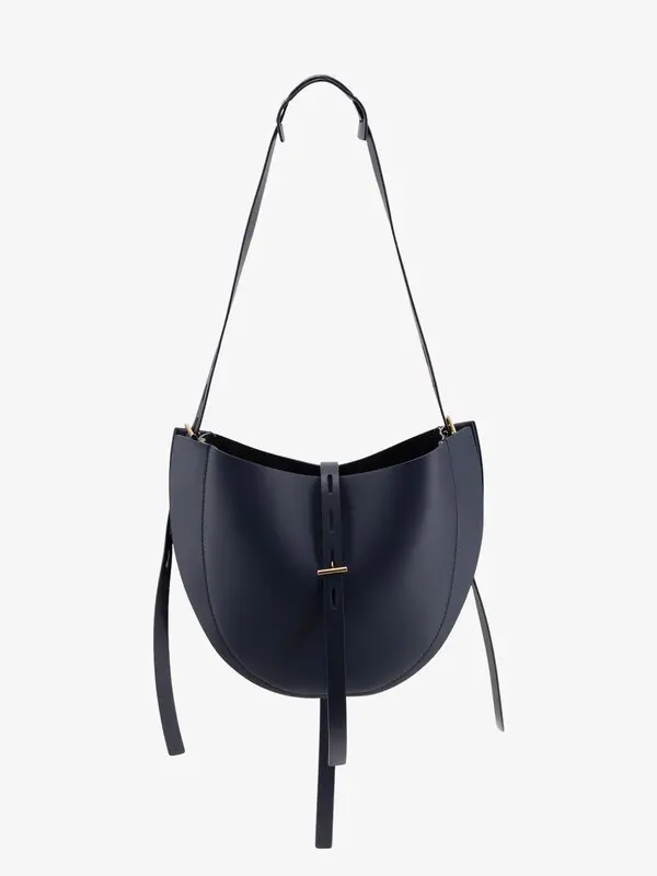 MINOBOSSI Lizzie Leather Shoulder Bag - Blue