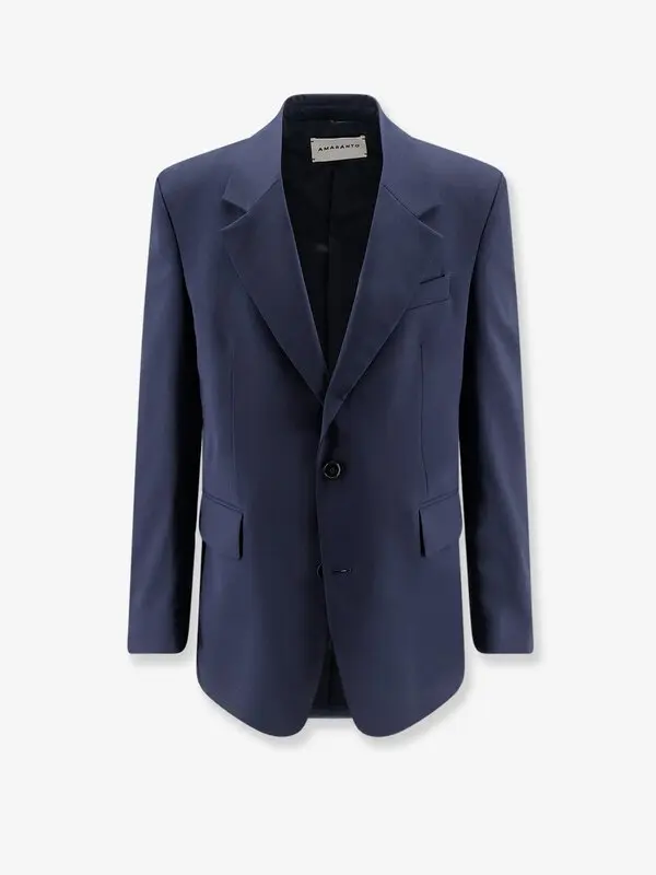 AMARANTO Virgin Wool Blend Blazer