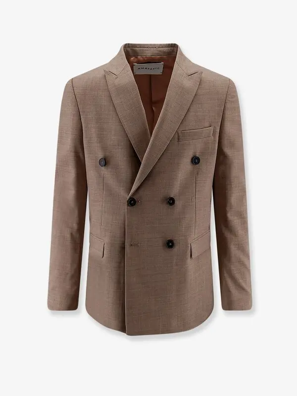 AMARANTO Virgin Wool Blend Blazer