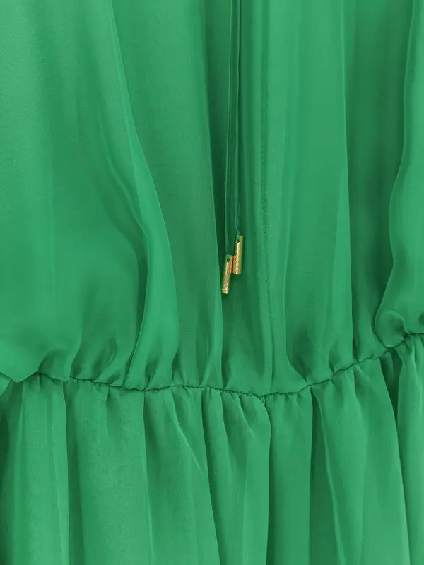 Alberta Ferretti Silk Long Dress