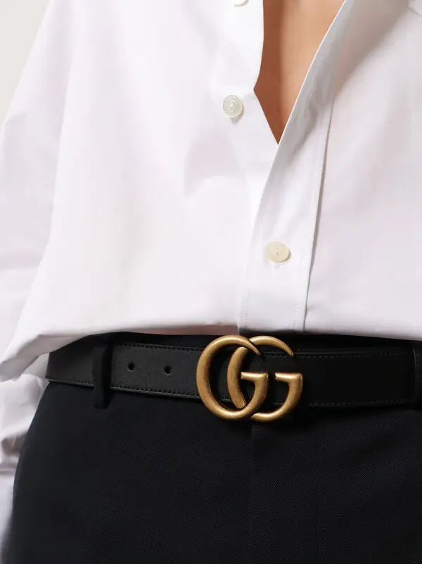 Gucci Gg Marmont Leather Belt
