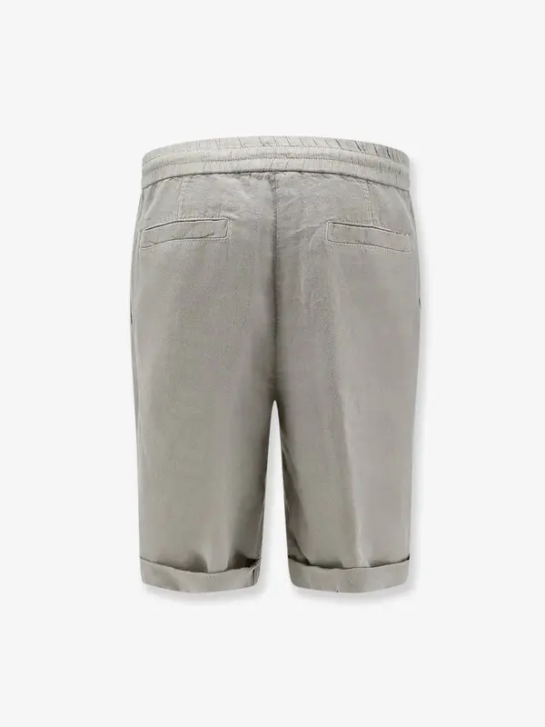 Brunello Cucinelli Linen Bermuda Shorts With Drawstring