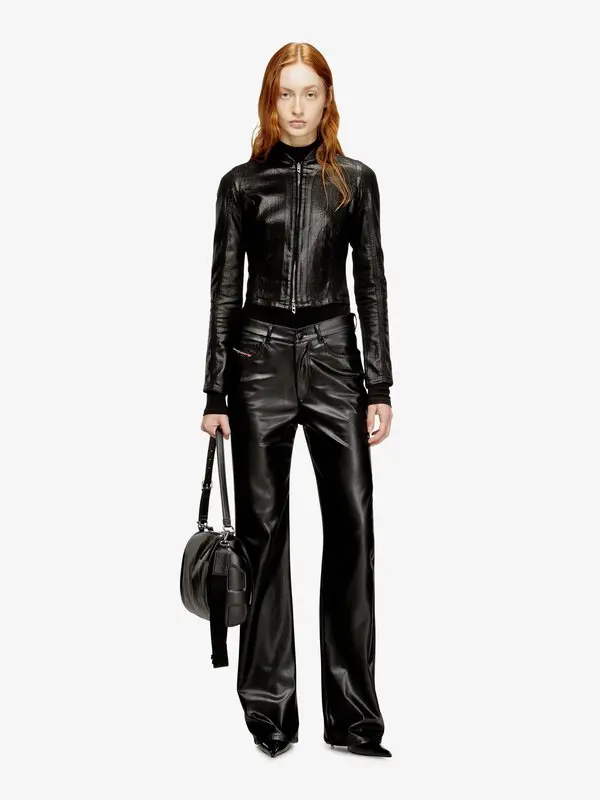 DIESEL® P-lain Faux-leather Trousers