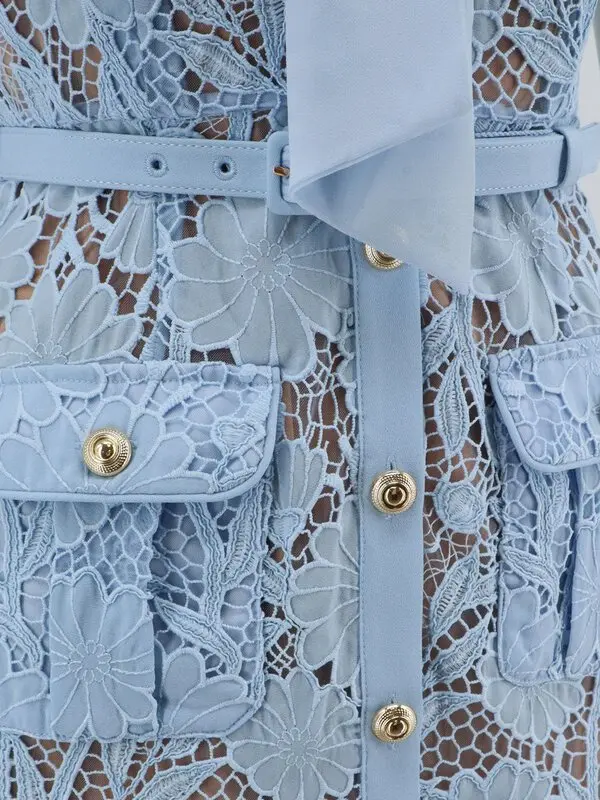 SELF-PORTRAIT Lace Dress With Belt