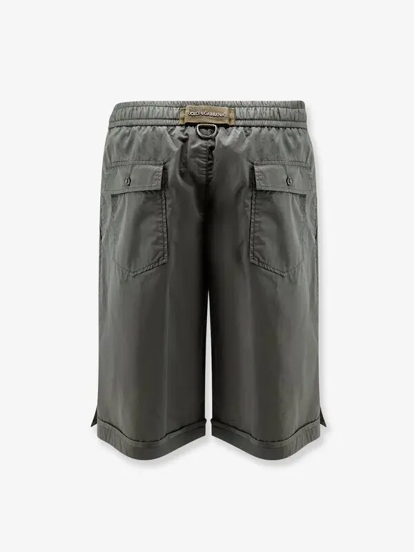 Dolce & Gabbana Cotton Shorts With Logo Detail