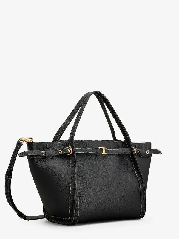 TOD'S Hammered Laeather Tote Bag