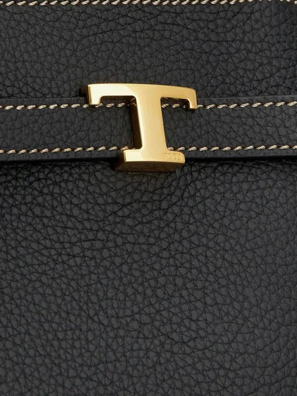TOD'S Hammered Laeather Tote Bag
