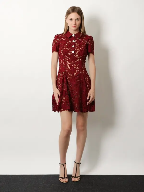 SELF-PORTRAIT Lace Mini Dress