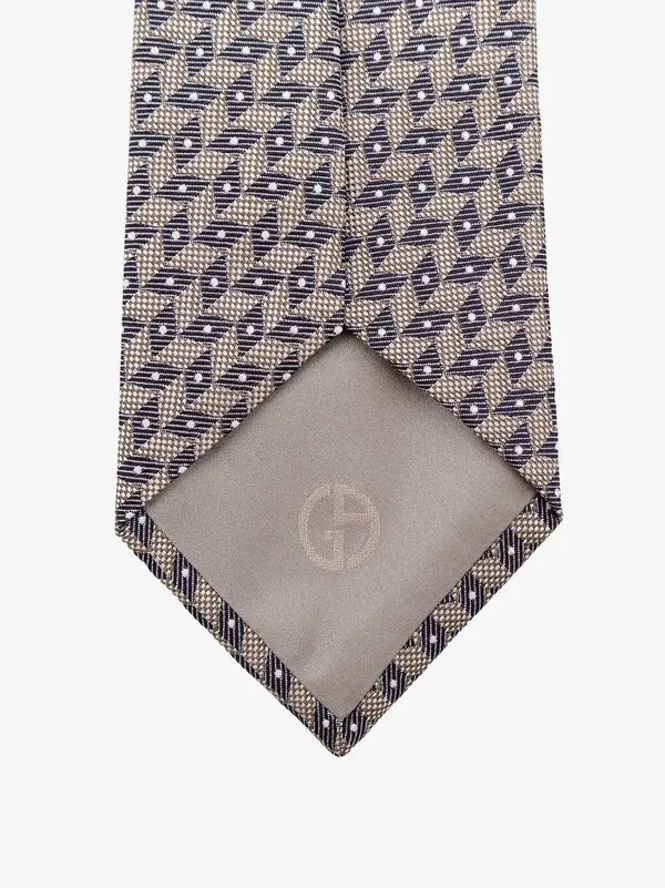 Giorgio Armani Silk Neck Tie With All-over Micro-pattern