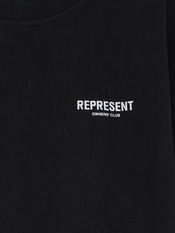REPRESENT Cotton Sweatshirt With Printed Logo On The Front