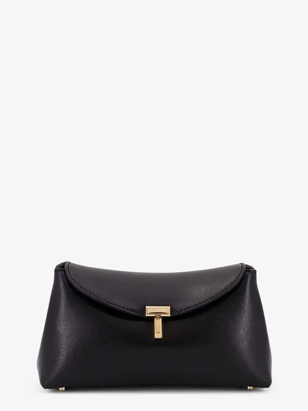 TOTEME Mini T-lock Leather Clutch