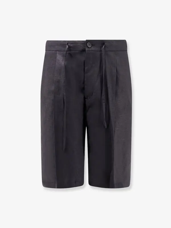 HEVO Torre Lapillo Linen And Viscose Shorts