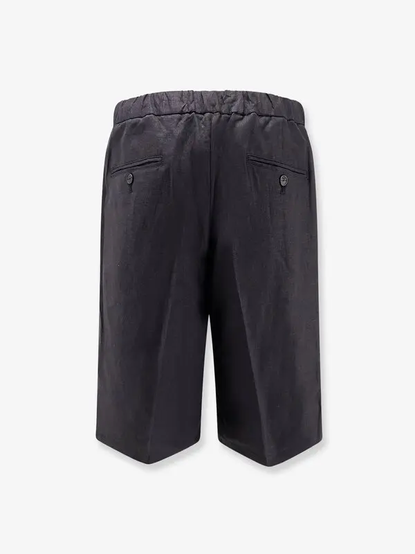 HEVO Torre Lapillo Linen And Viscose Shorts