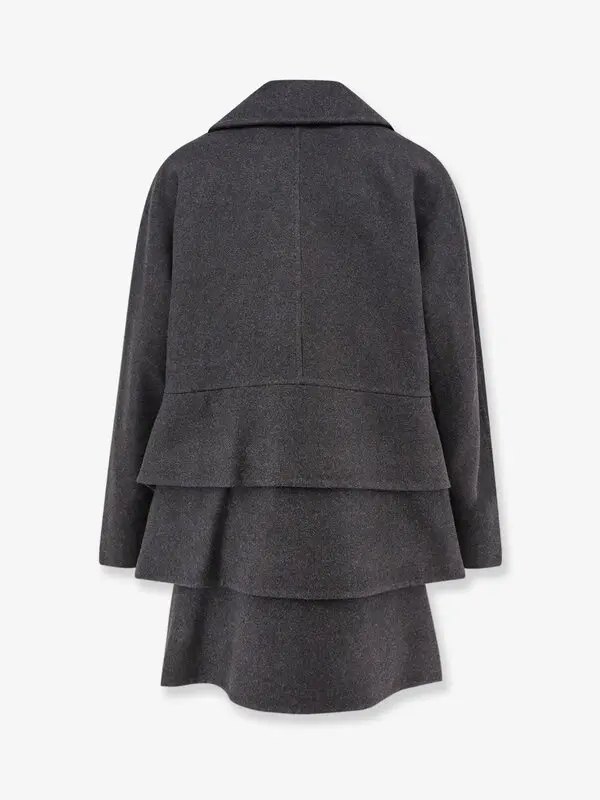 Max Mara Oversize Virgin Wool And Cashmere Coat - Grey