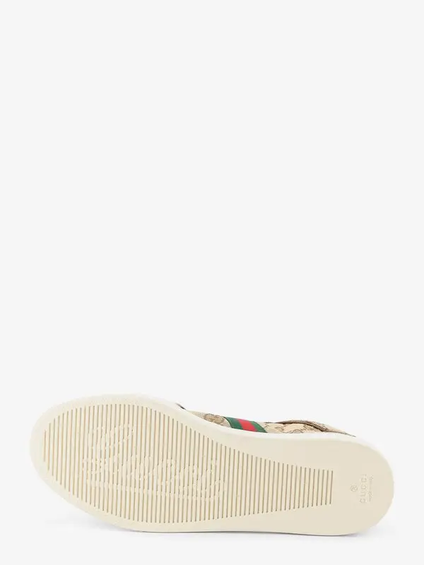 Gucci Gg Fabric Lace-up Sneakers With Nastro Web