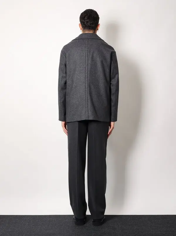 HEVO Double-breasted Virgin Wool Blend Coat