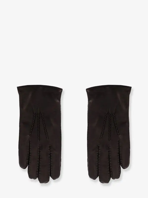Orciani Leather Gloves - Brown