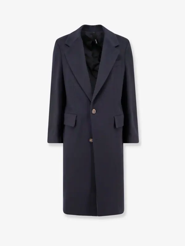 HEVO Cashmere Coat With Satin Lining