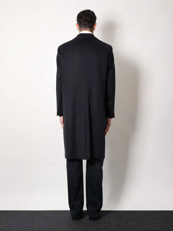 HEVO Cashmere Coat With Satin Lining