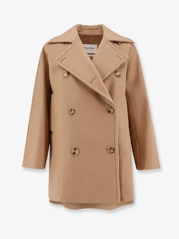 Max Mara Oversized Virgin Wool And Cashmere Coat - Beige