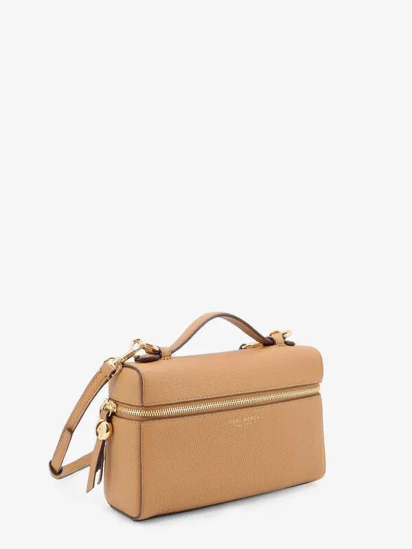Tory Burch Romy Slim Hammered Leather Crossbody Bag