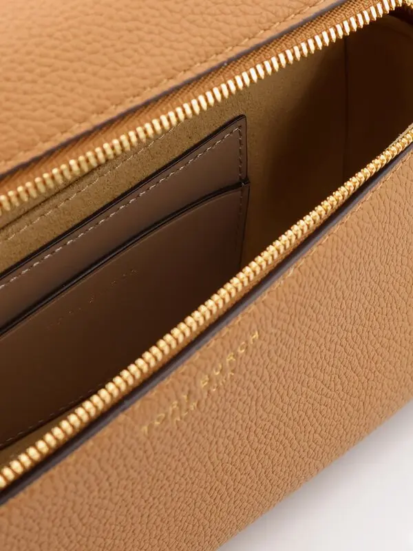 Tory Burch Romy Slim Hammered Leather Crossbody Bag