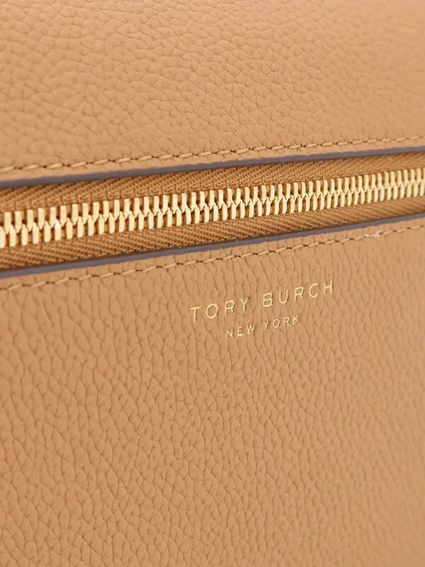 Tory Burch Romy Slim Hammered Leather Crossbody Bag