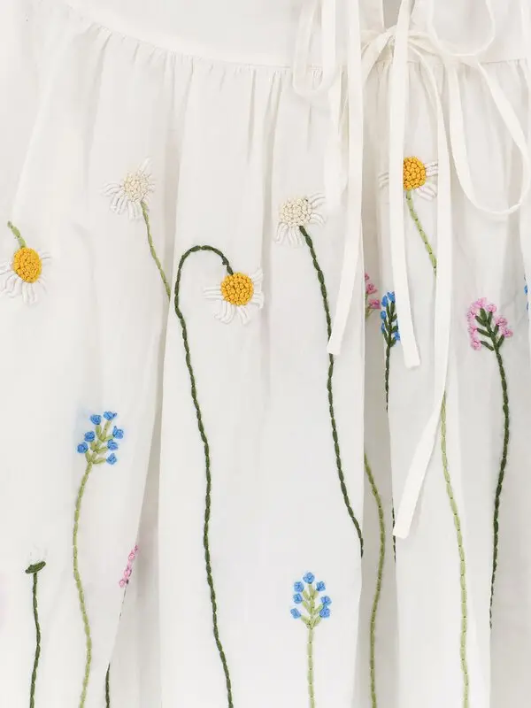 PHILIPPA 1970 Philippa Valentina Embroidered Cotton Blouse