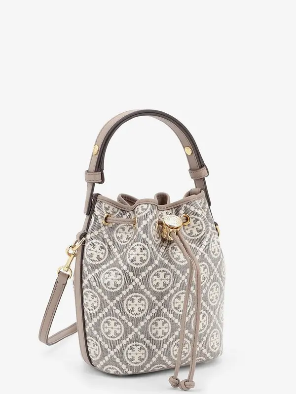 Tory Burch T Monogram Coated Canvas Bucket Bag