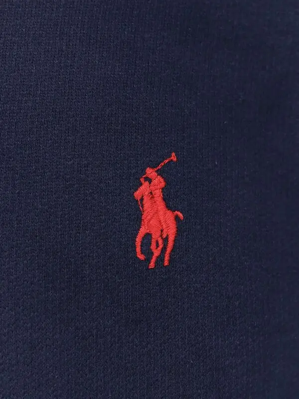 Polo Ralph Lauren Cotton Blend Sweater With Logo - Blue