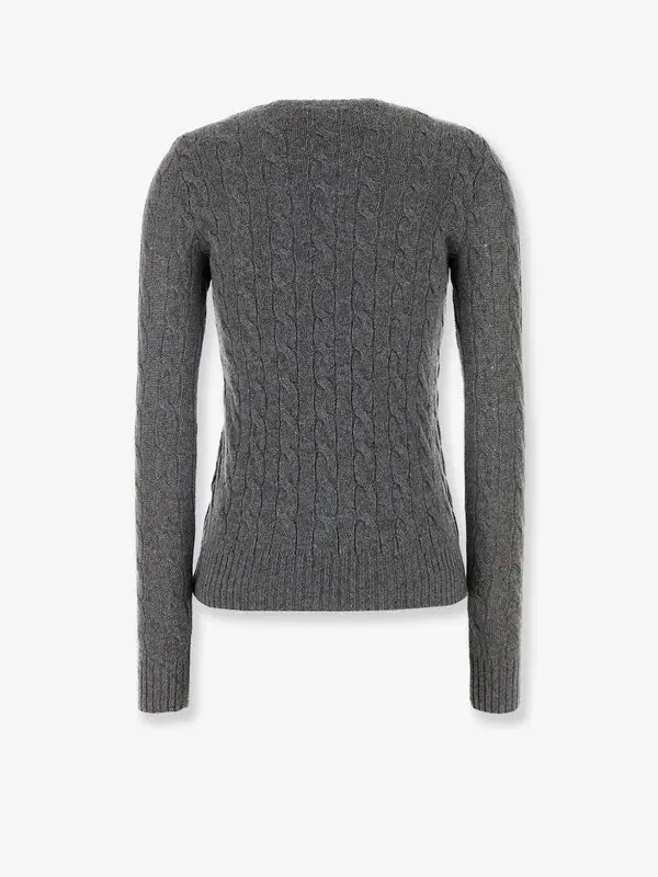Polo Ralph Lauren Wool And Cashmere Blend Cable Knit Sweater - Grey