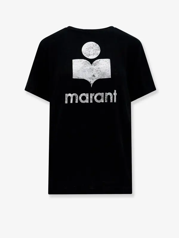 MARANT ETOILE Zewel Linen T-shirt - Black