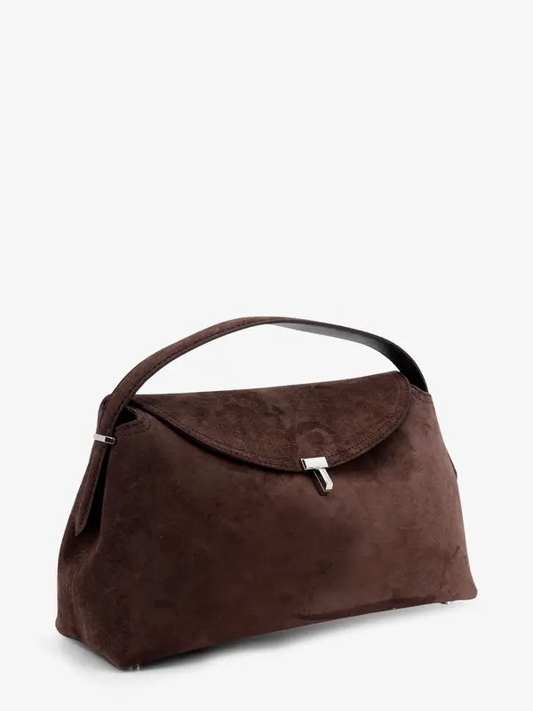 TOTEME T-lock Suede Handbag