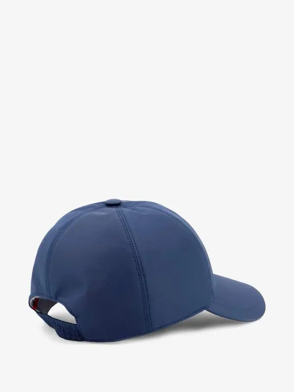 Kiton Nylon Hat With Embroidered Logo On The Front