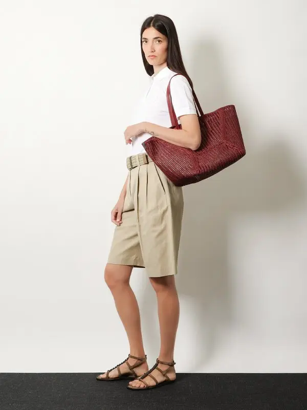 Brunello Cucinelli Bc Duo Raffia Shoulder Bag