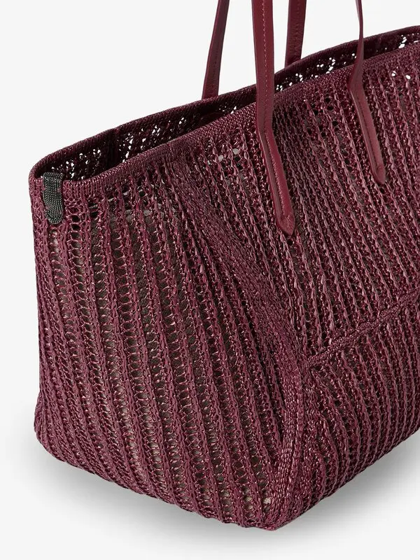 Brunello Cucinelli Bc Duo Raffia Shoulder Bag