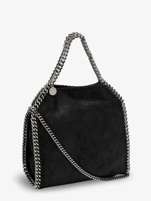 Stella McCartney Falabella Eco Shaggy Deer Mini Crossbody Bag - Black