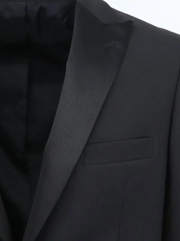 Tagliatore Tuxedo Virgin Wool Blazer