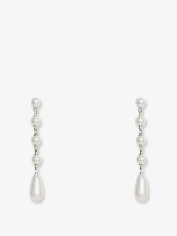 SELF-PORTRAIT Pearl Droplet Earrings