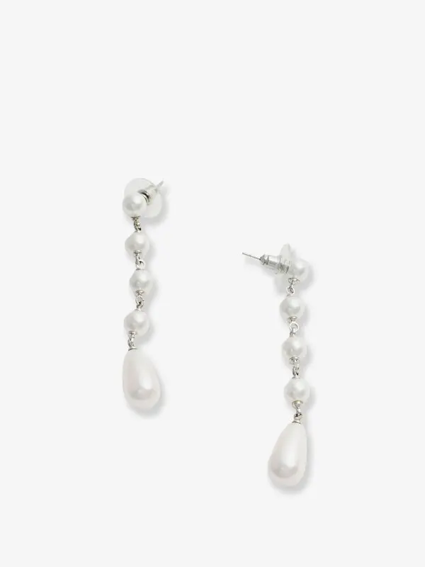 SELF-PORTRAIT Pearl Droplet Earrings