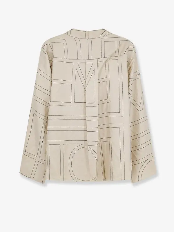 TOTEME Pajamas Organic Silk Shirt - Beige