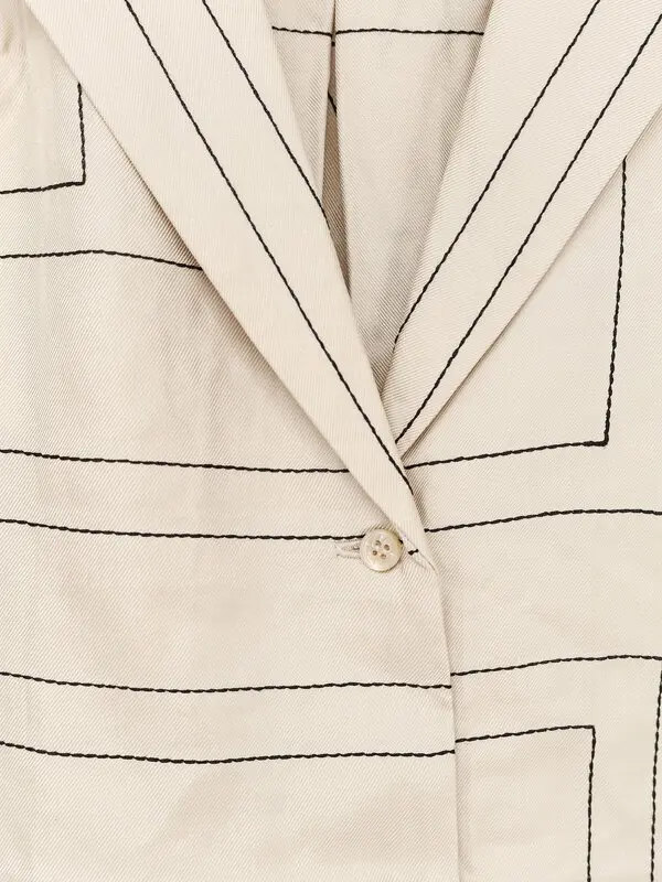 TOTEME Pajamas Organic Silk Shirt - Beige