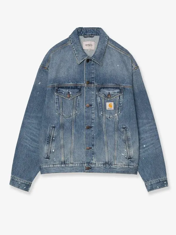 Carhartt Work In Progress Denim Jacket With Distressed Effect