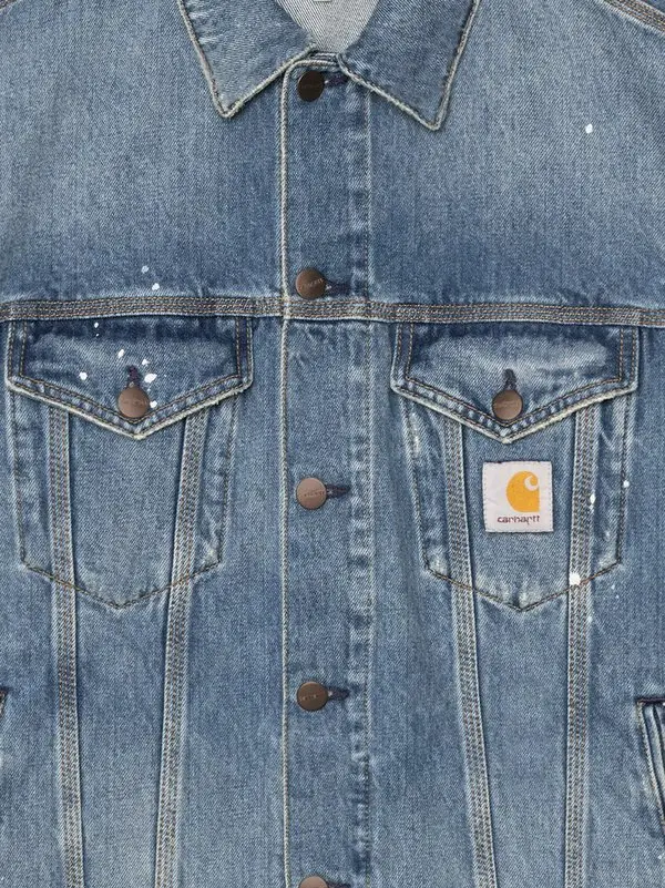 Carhartt Work In Progress Denim Jacket With Distressed Effect