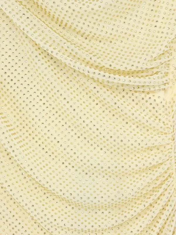 SELF-PORTRAIT Midi Dress With Rhinestones