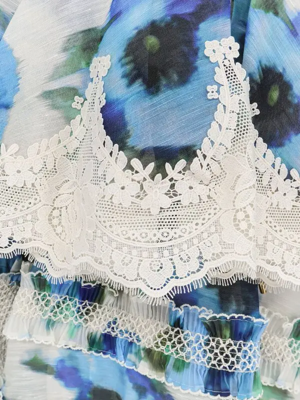 Zimmermann Alchemy Shirred Mini Dress
