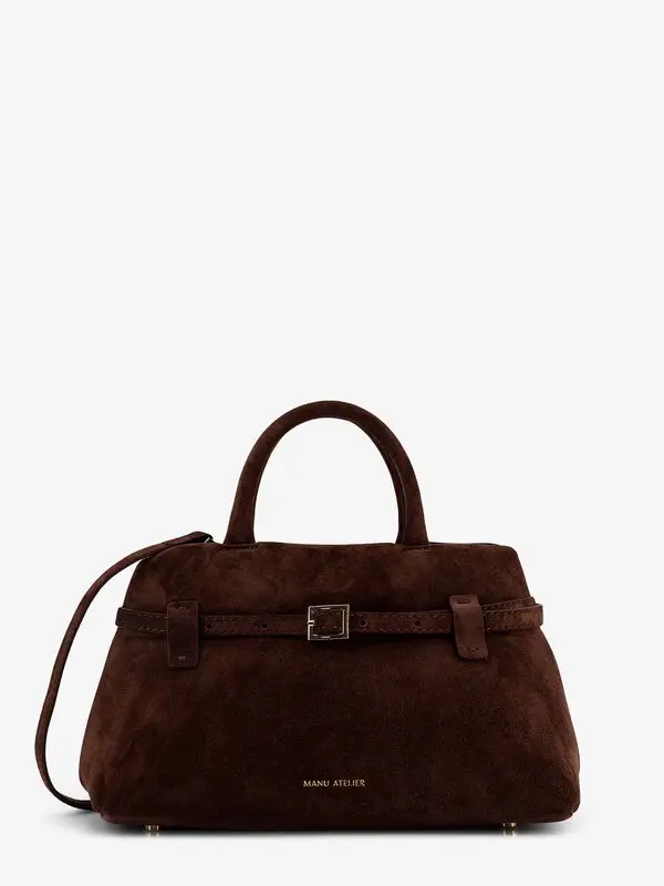 Manu Atelier Le Cambon 25 Suede Handbag