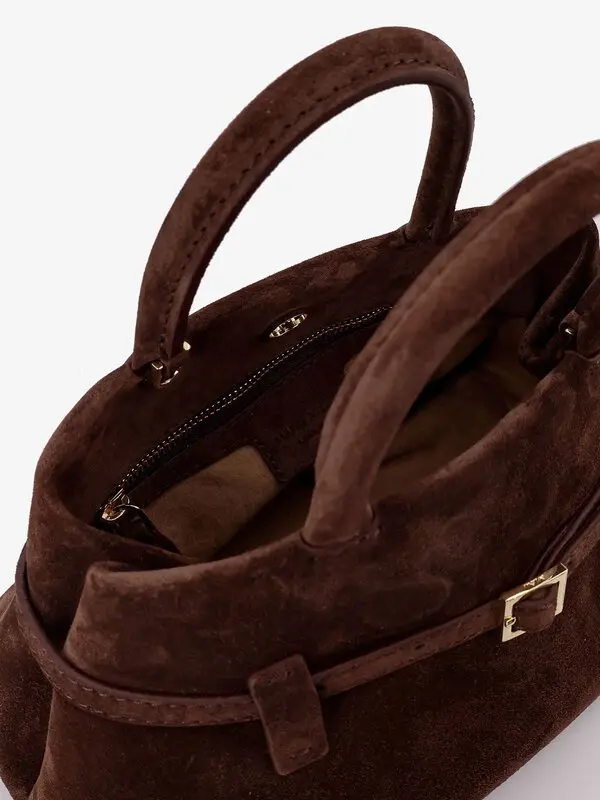 Manu Atelier Le Cambon 25 Suede Handbag